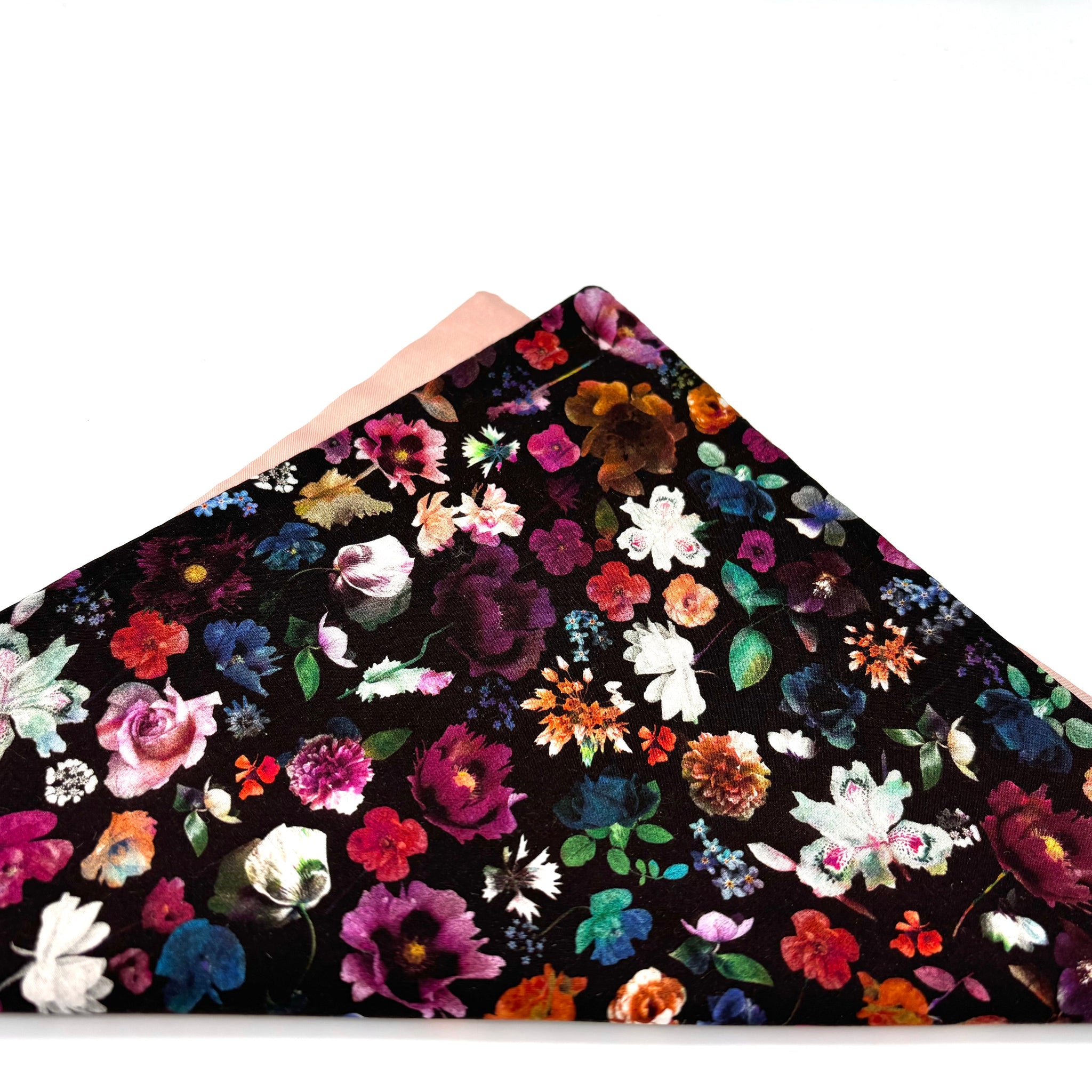 Floral Pocket Square in Contrast Liberty – VIVIDClothingToronto
